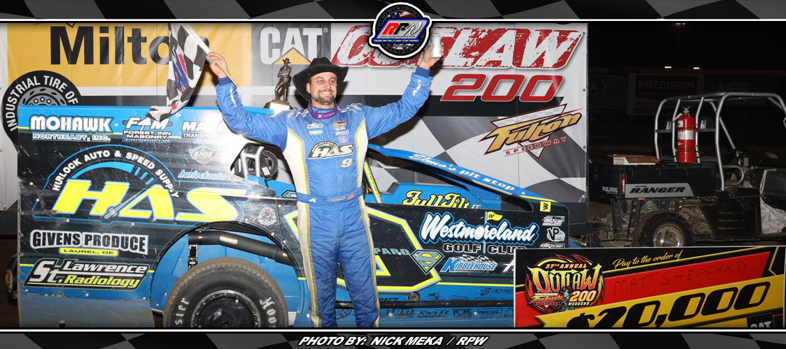 Matt Sheppard Takes Outlaw 200 Glory At Fulton Speedway Saturday ...