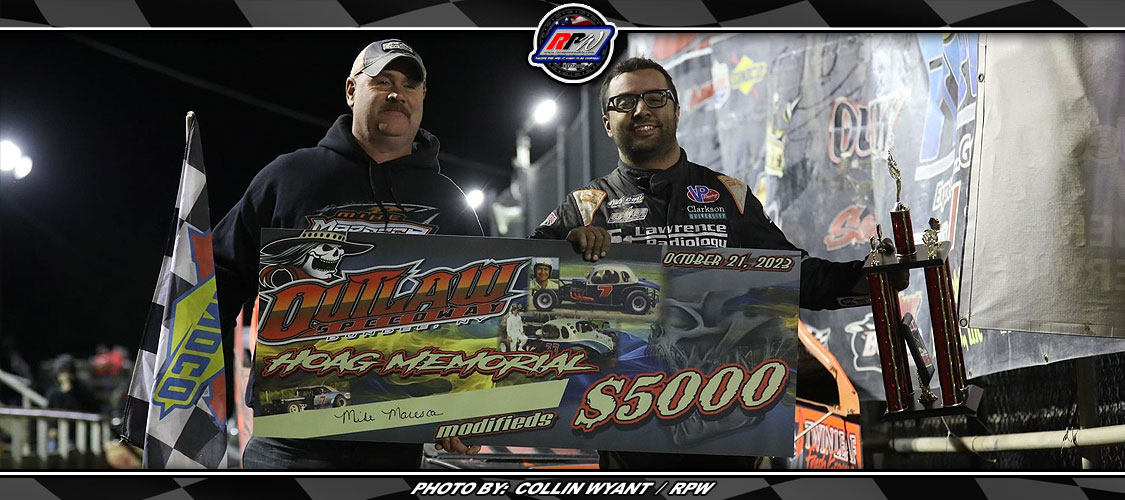 Mike Maresca Cashes In At Outlaw Speedway; Wins Hoag Memorial Modified ...