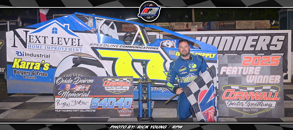 Ryan Stabler Wins Ovide Doiron Memorial Feature Sunday At Cornwall ...