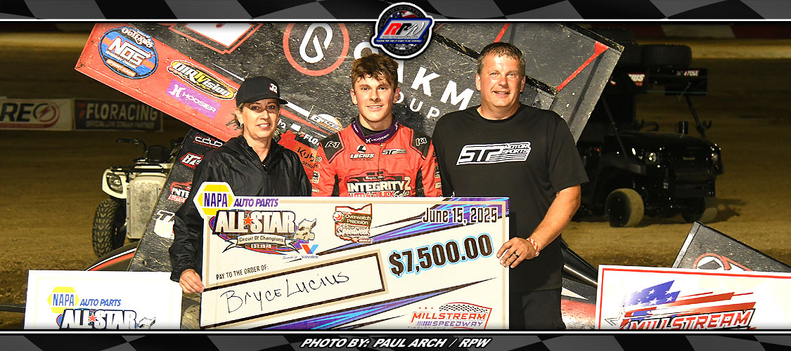Bryce Lucius Visits All Star Sprints Victory Lane Sunday Night At ...
