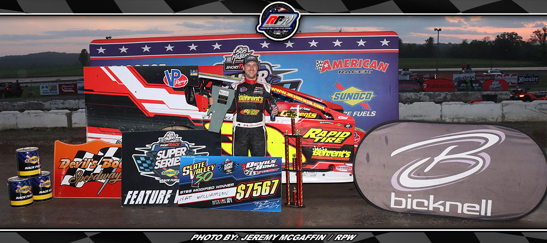 Mat Williamson Wins Short Track Super Series Slate Valley 67 At Devil’s ...
