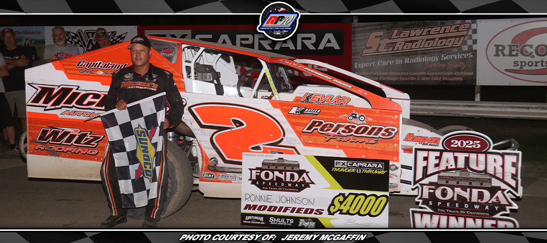 Ronnie Johnson Wins 2nd of the Year at Fonda – Race Pro Weekly