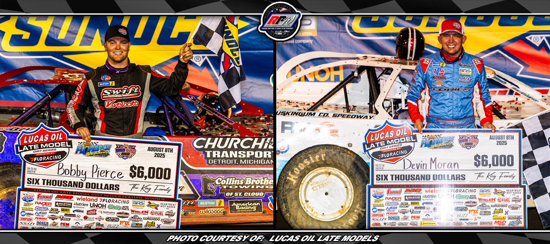 Pierce and Moran Score Friday Night Wins at Florence – Race Pro Weekly